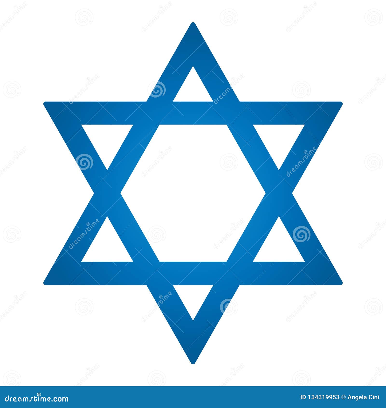 David Cross Star Sign stock vector. Illustration of white - 134319953