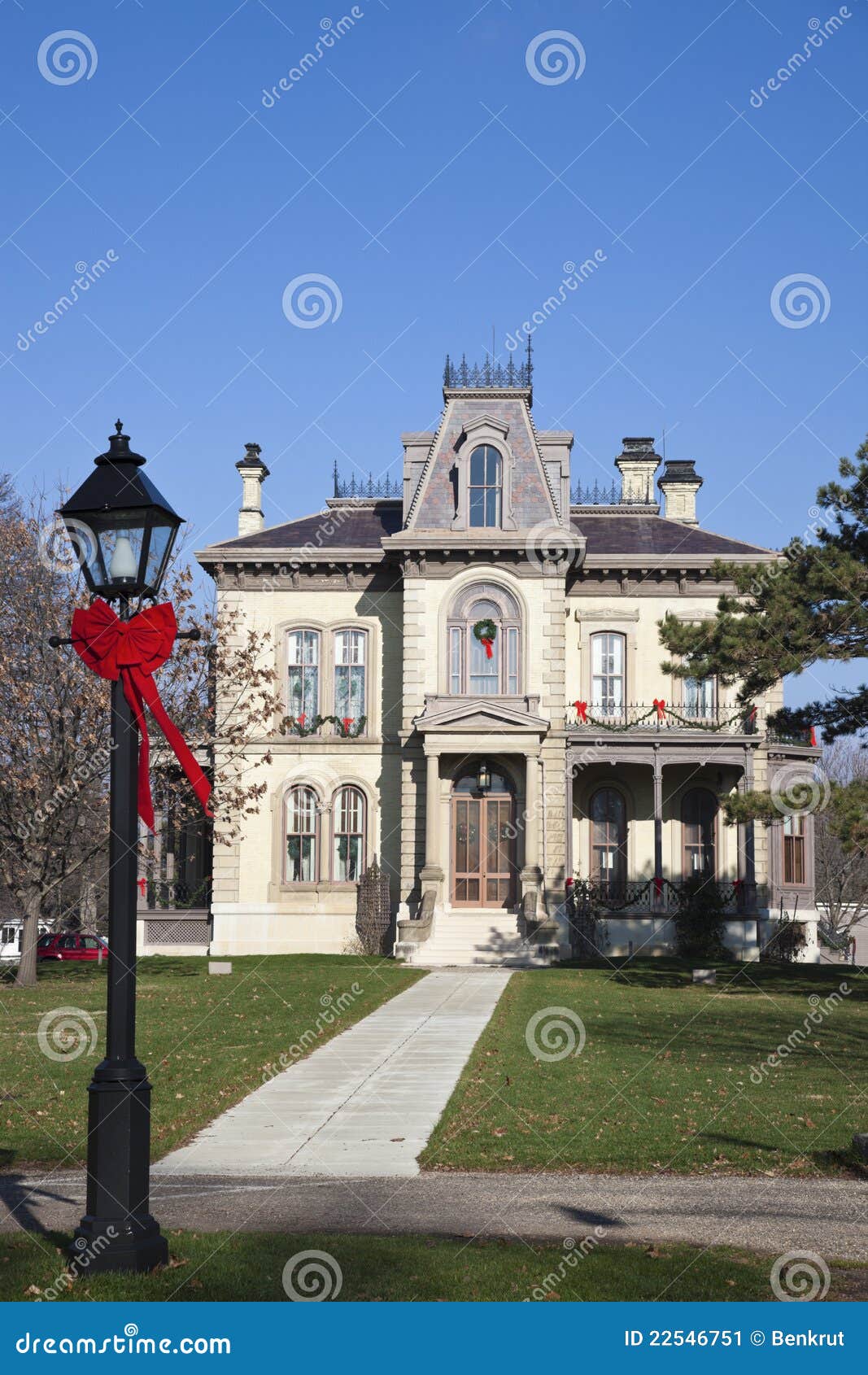 David Davis Mansion And Carriage House Royalty-Free Stock Photography ...