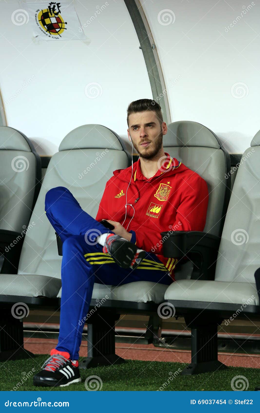 David De Gea-zitting Op De Reservebank Redactionele Stock Afbeelding ...