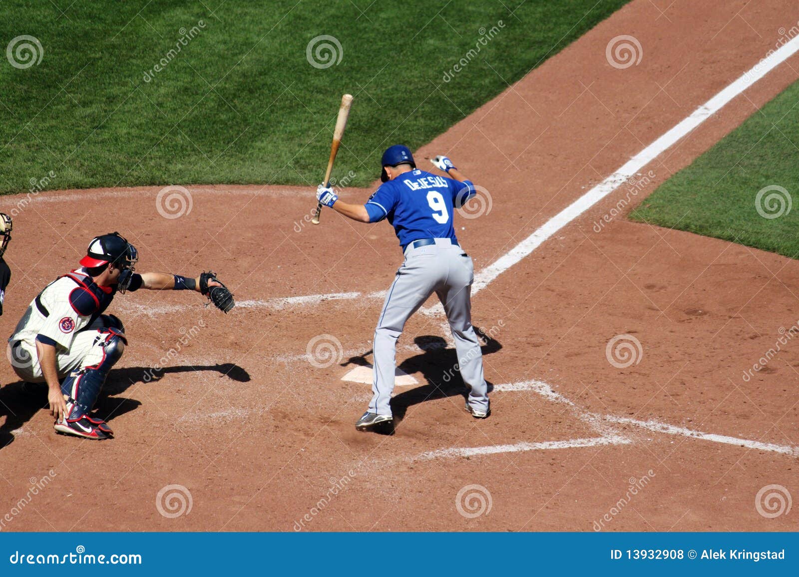 David DeJesus Dodges a Wild Ball Editorial Stock Photo - Image of twin ...