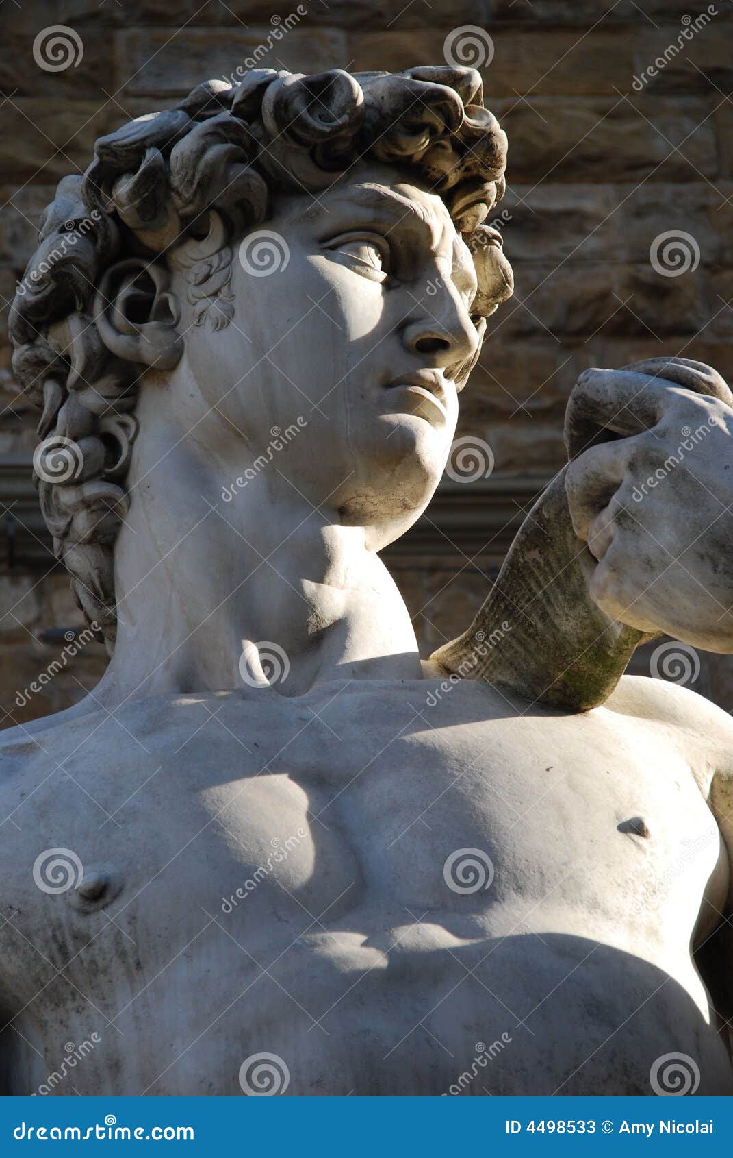David in dramatic light stock image. Image of carrara - 4498533