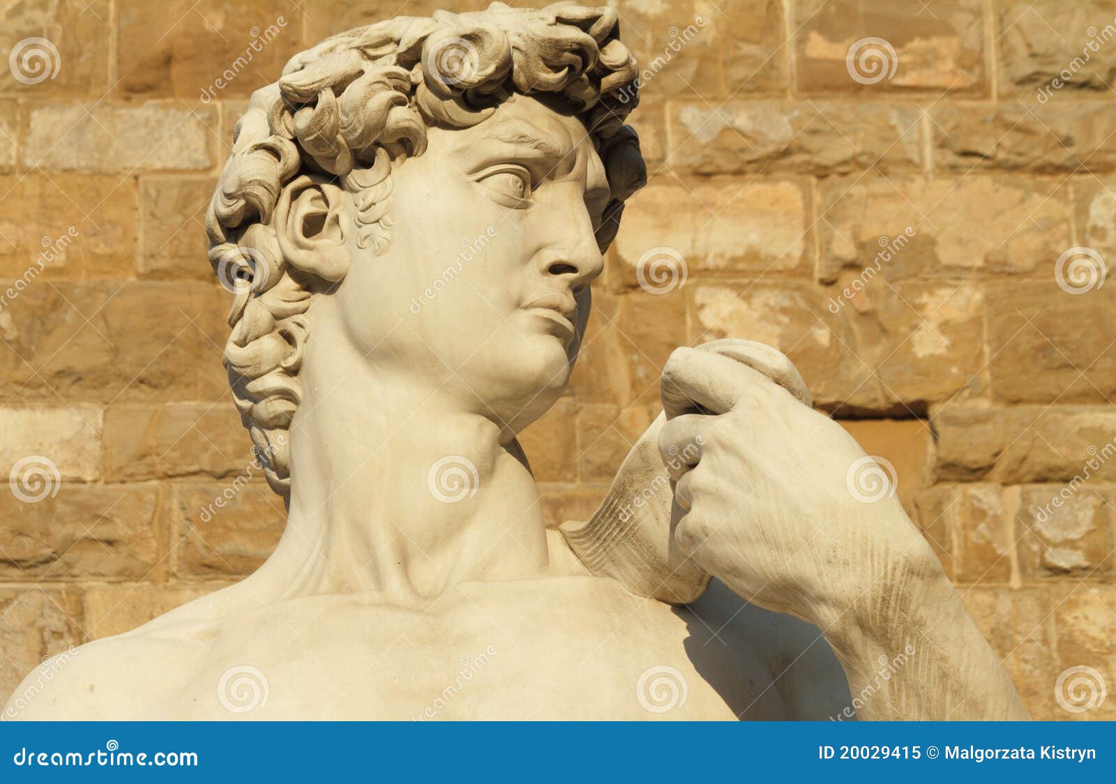 David from Florence stock image. Image of bust, close - 20029415