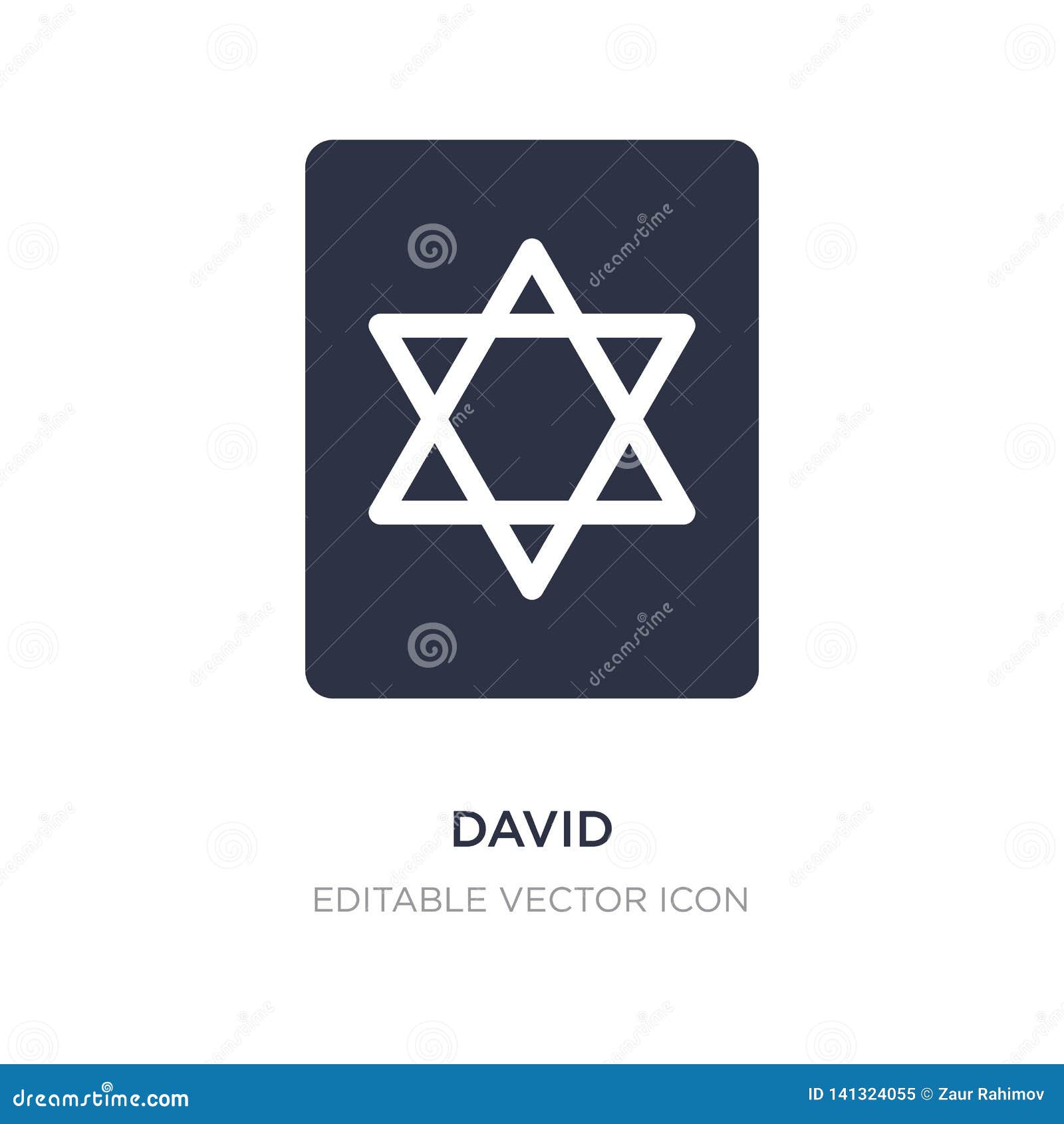 David Icon on White Background. Simple Element Illustration from ...