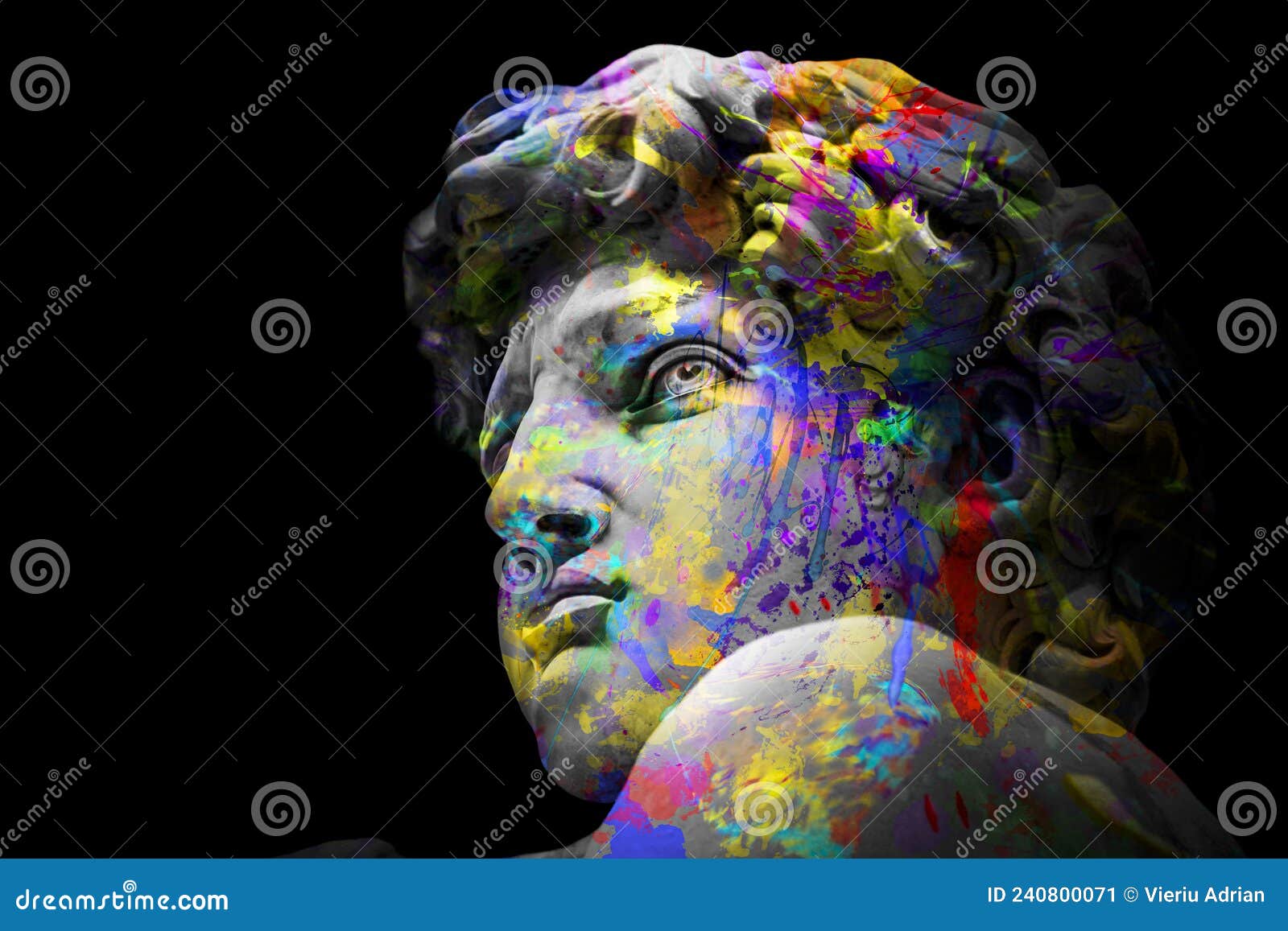 David by Michelangelo Isolated , Renaissance Sculpture Created in ...