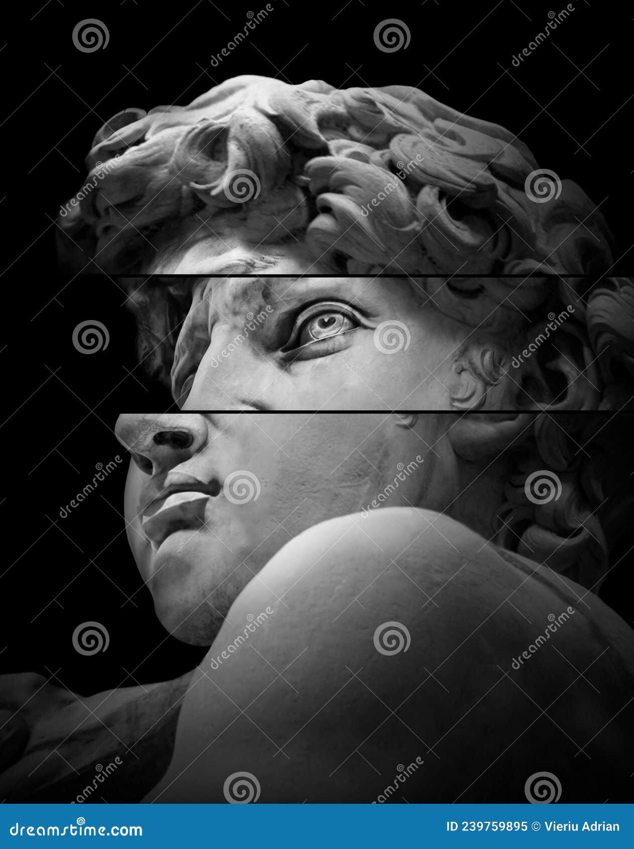 David by Michelangelo , Renaissance Sculpture Created in Marble Stock ...