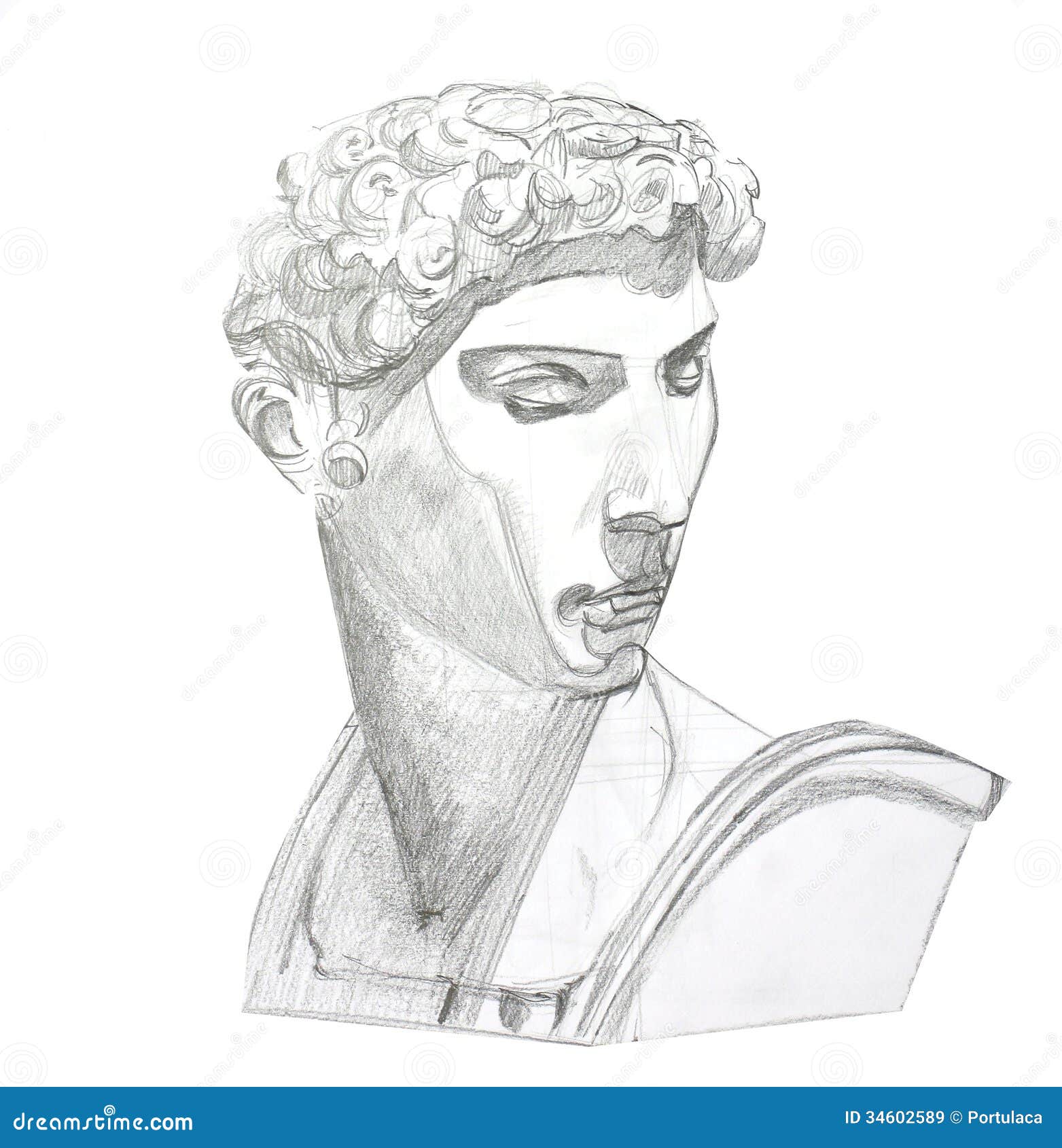 David stock illustration. Illustration of power, draw - 34602589