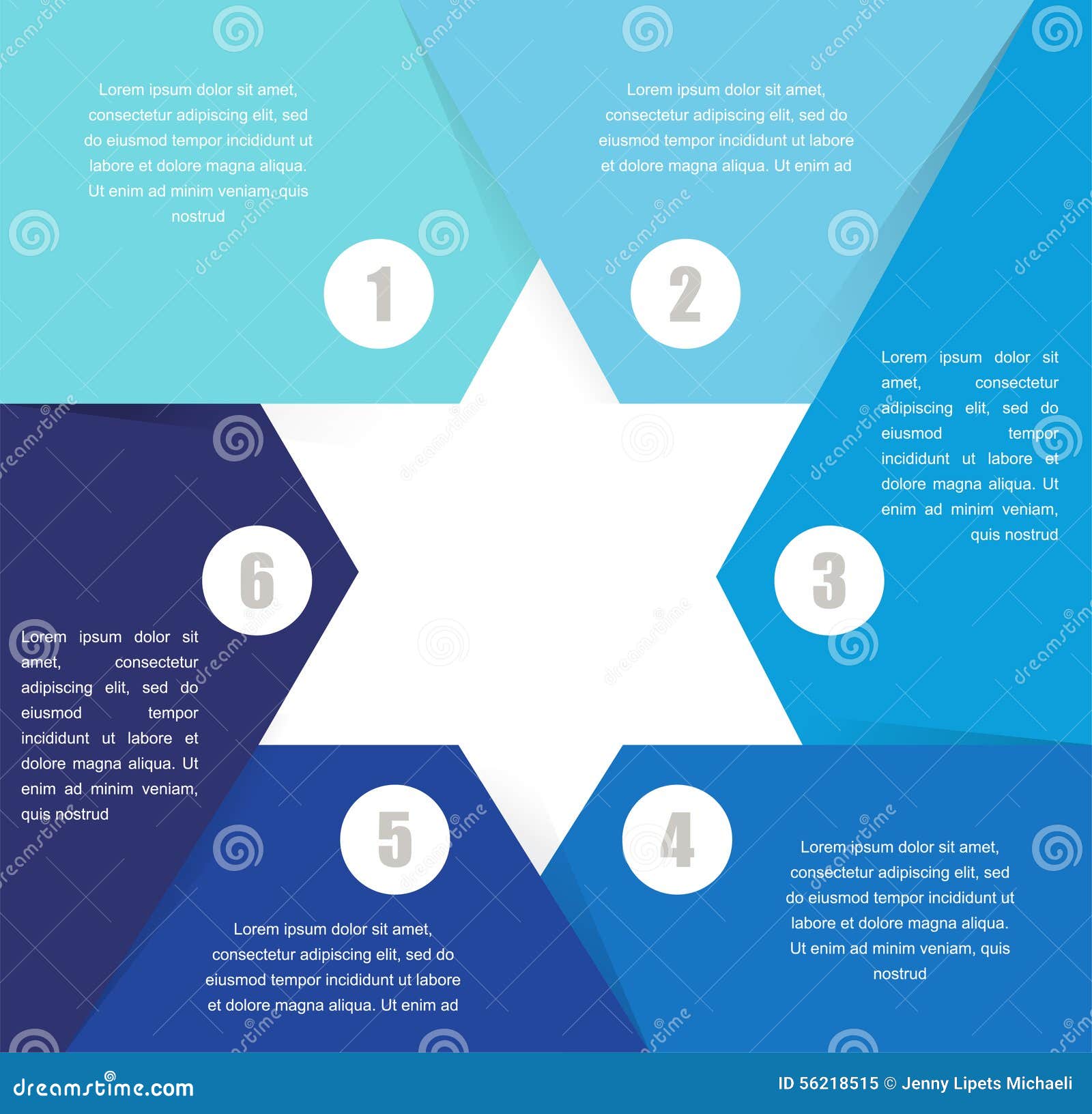 David Star Design Template and Infographics Stock Vector - Illustration ...