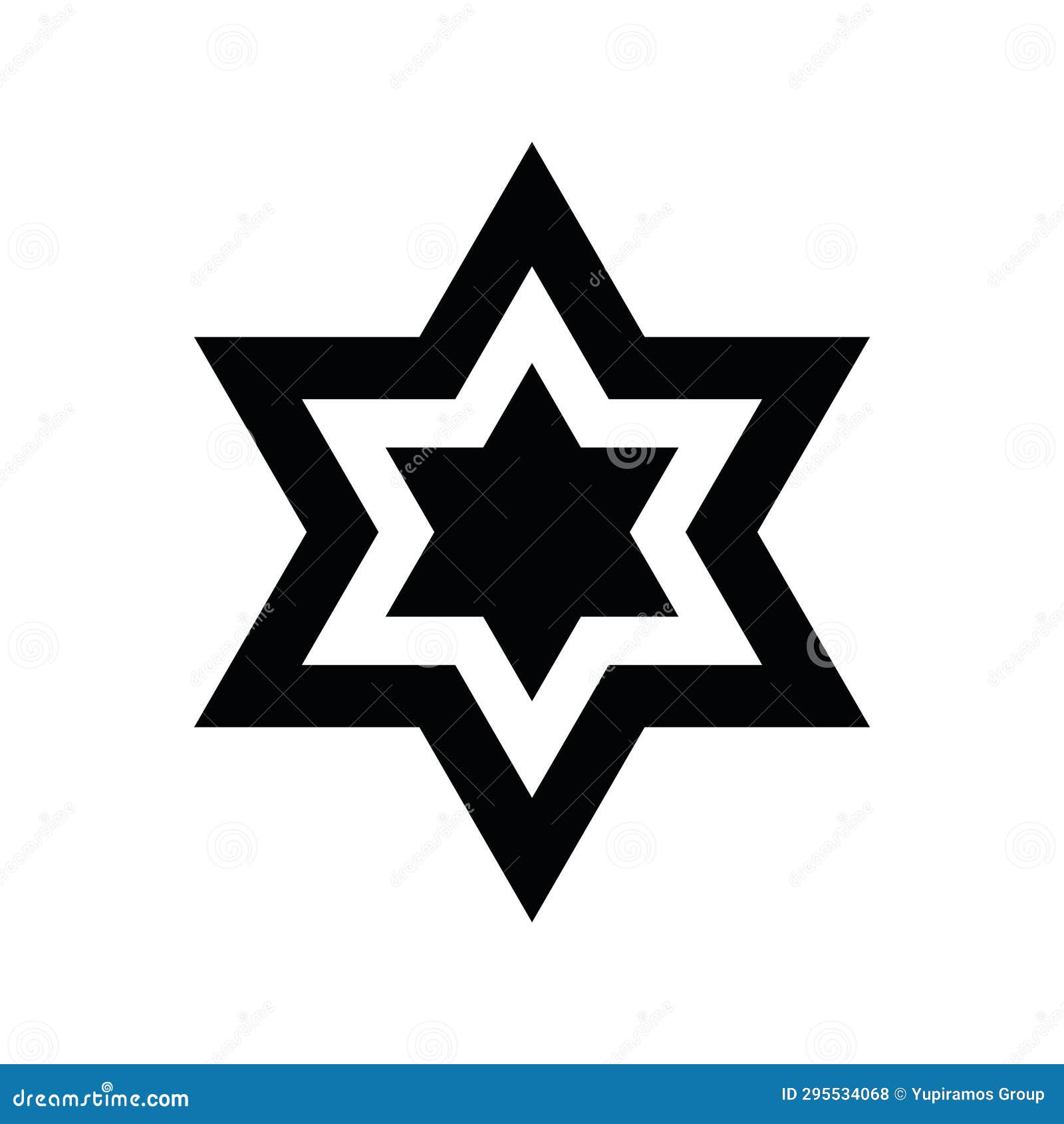 David star icon stock vector. Illustration of jewish - 295534068