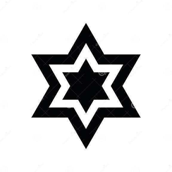 David star icon stock vector. Illustration of jewish - 295534068