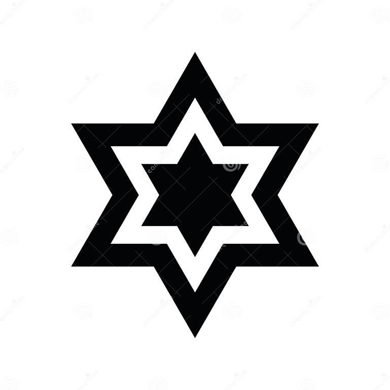 David star icon stock vector. Illustration of jewish - 295534068