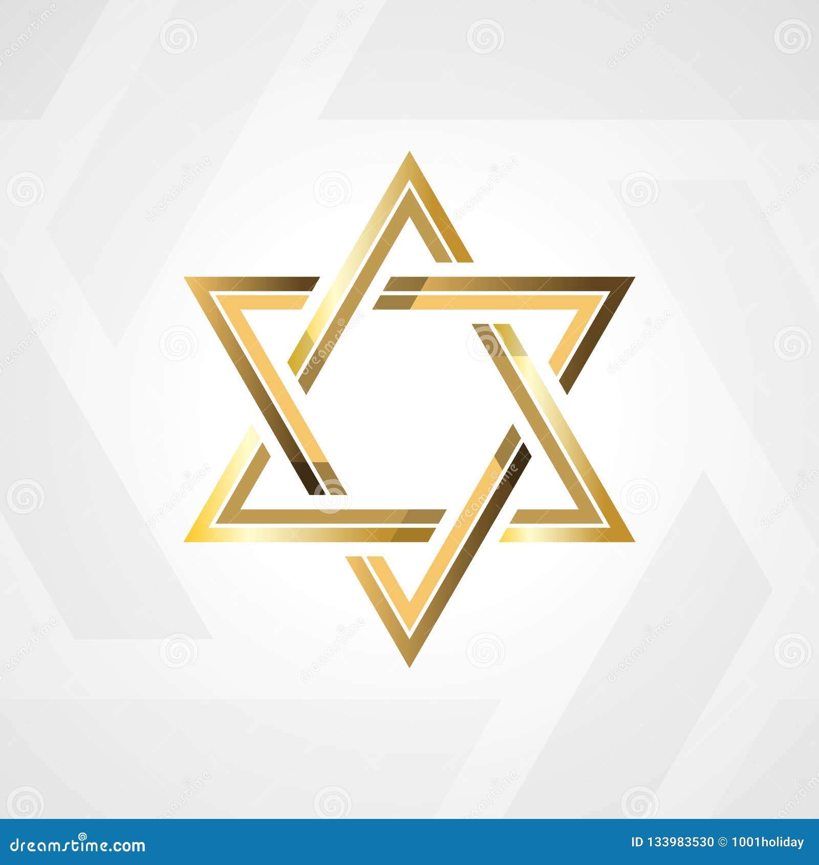 David Star Isolated Vector Illustration on White Stock Vector ...