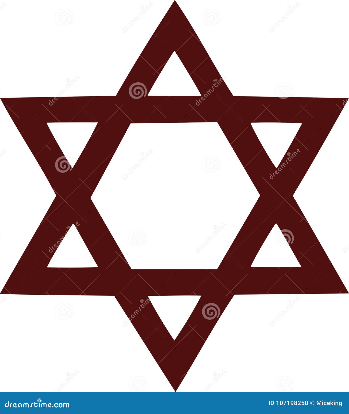 David star symbol stock vector. Illustration of hebrew - 107198250