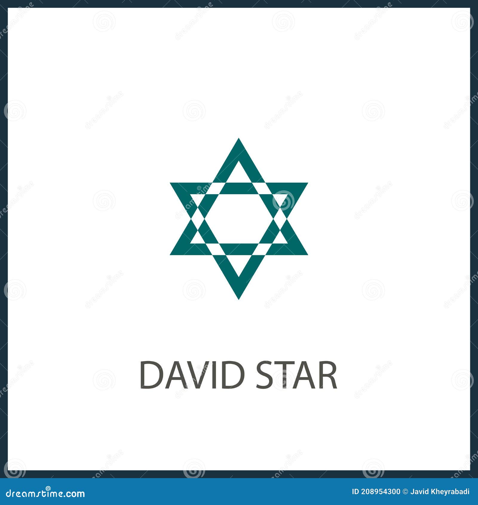 David Star Vector Icon David Star Simple Icon Stock Illustration ...
