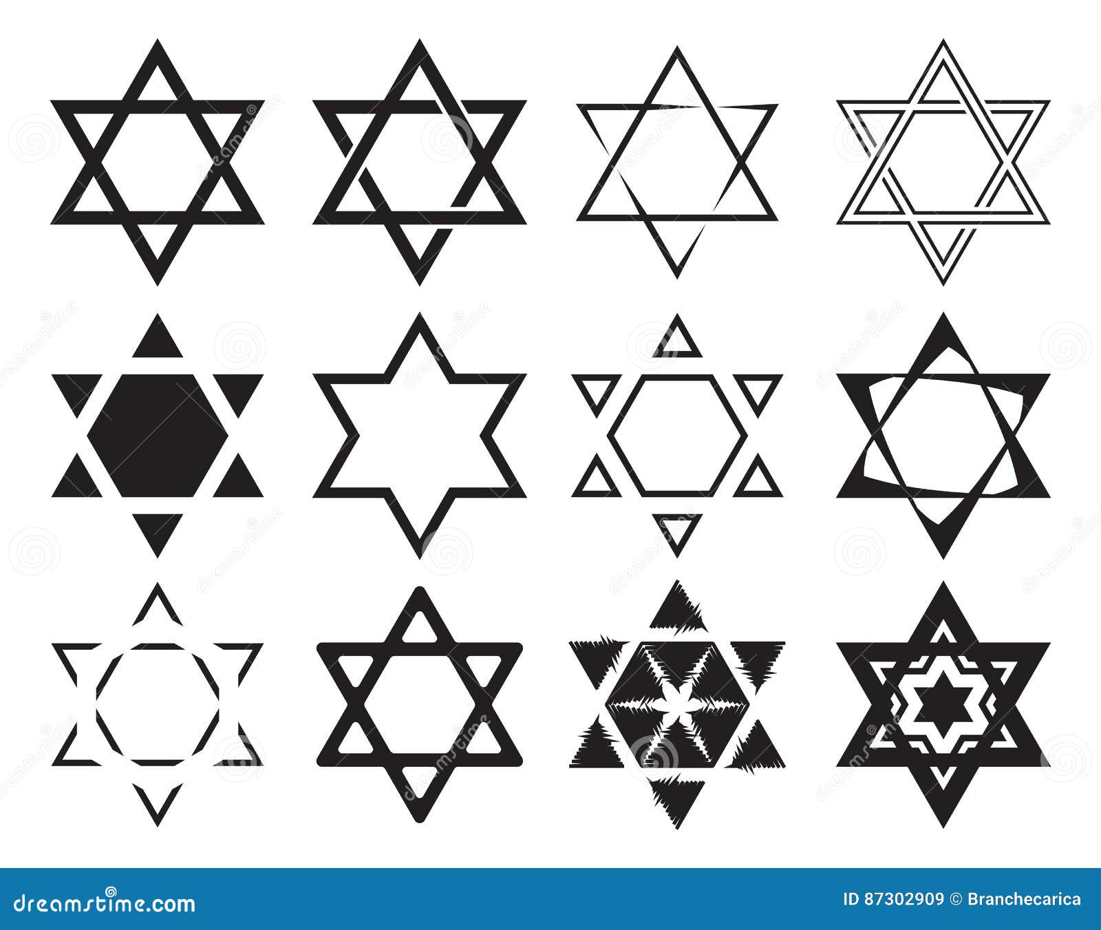 David star stock vector. Illustration of simple, jerusalem - 87302909