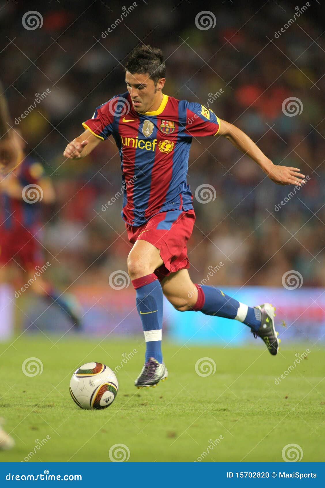 David Villa van Barcelona redactionele afbeelding. Image of voetballer ...