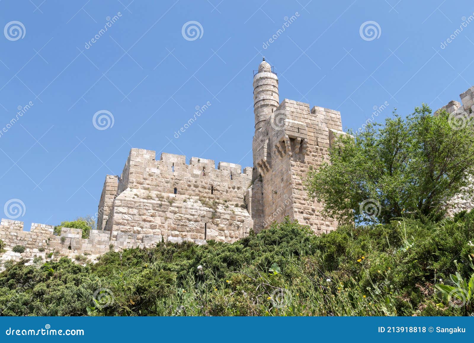 Davids citadel jerusalem foto de stock. Imagem de pedra - 213918818