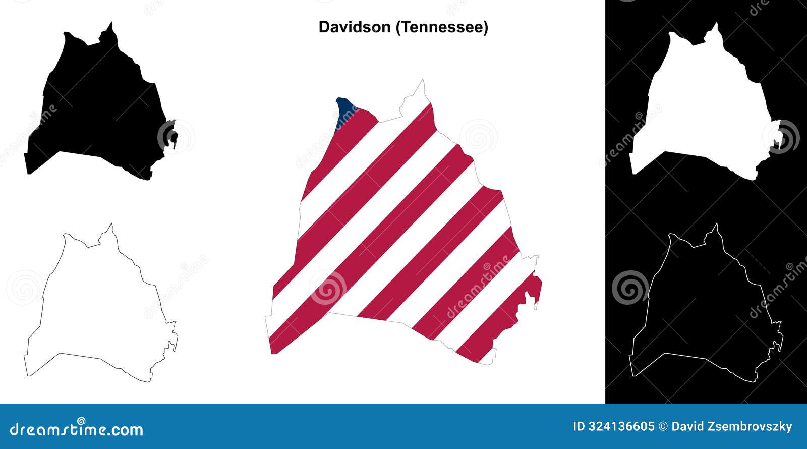 Davidson outline map stock illustration. Illustration of territory ...