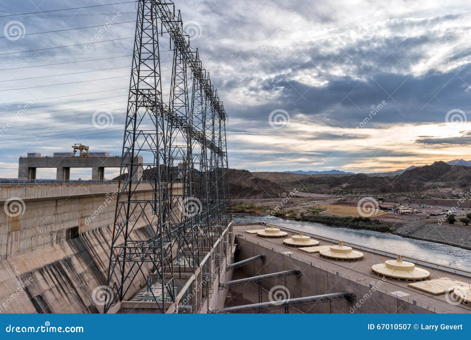 Davis Dam generating units stock image. Image of generating - 67010507
