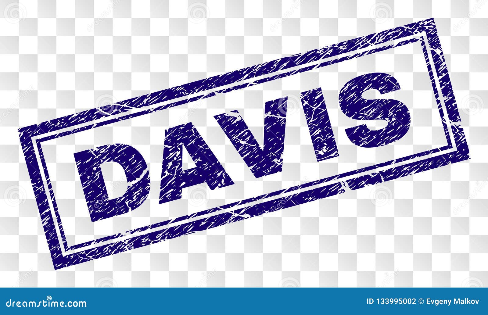 Grunge DAVIS Rectangle Stamp Stock Vector - Illustration of seal ...