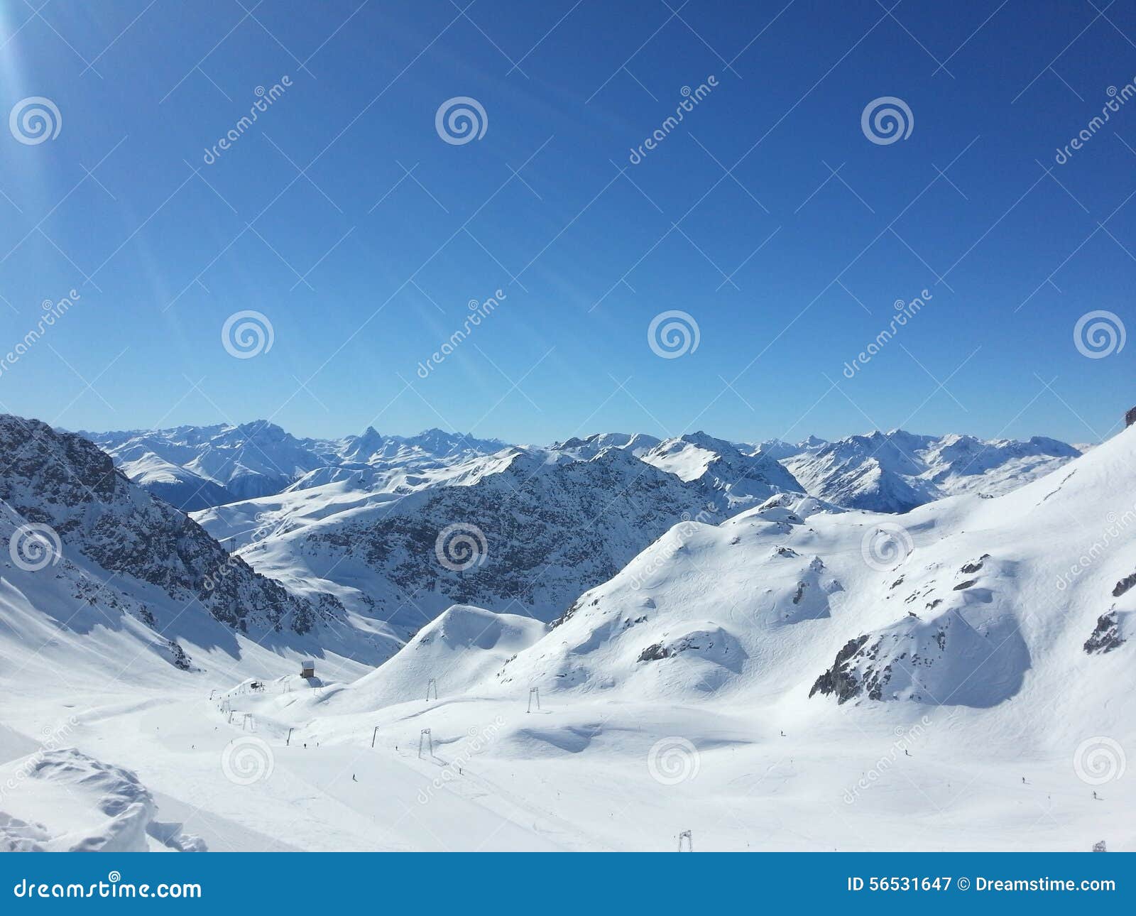 Davos stock image. Image of skiing, mountains, snow, winter - 56531647