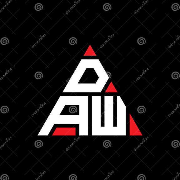 DAT Triangle Letter Logo Design with Triangle Shape. DAT Triangle Logo ...