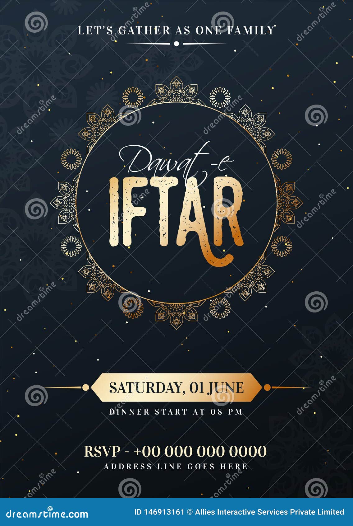 Dawat-E-Iftar Celebration Template or Flyer Design. Stock Illustration ... Dawat-E-Iftar Celebration Template or Flyer Design. Stock Illustration ...