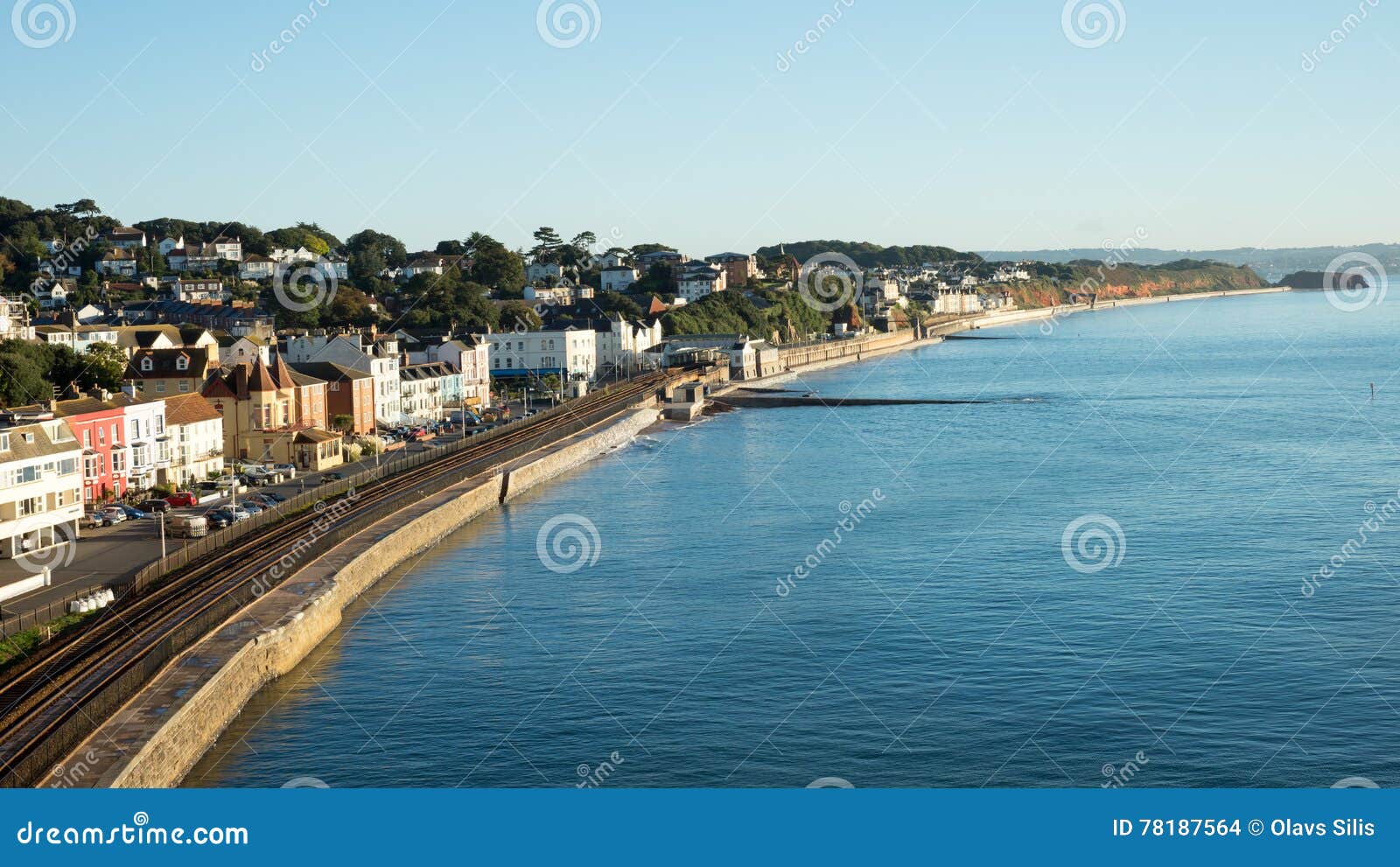 Dawlish in Devon stock photo. Image of dawlish, railway - 78187564