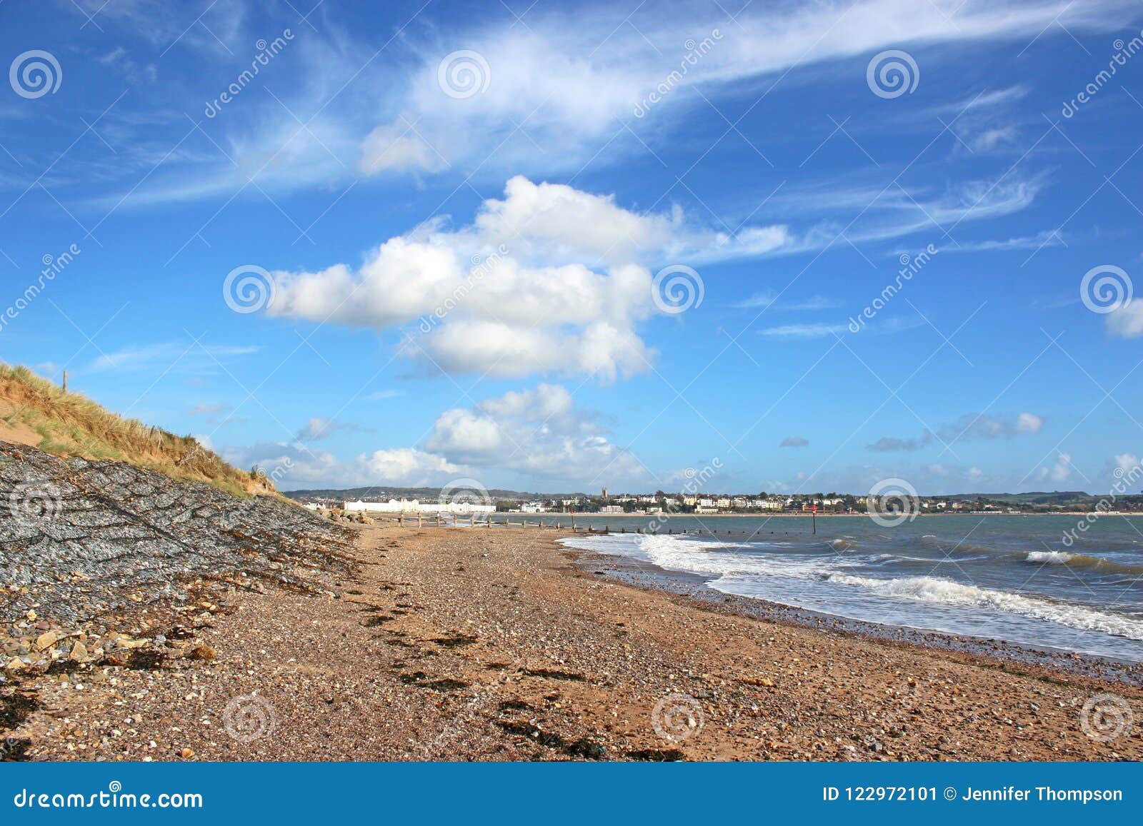 Dawlish Warren Beach, Devon Stock Image - Image of waves, groyne: 122972101