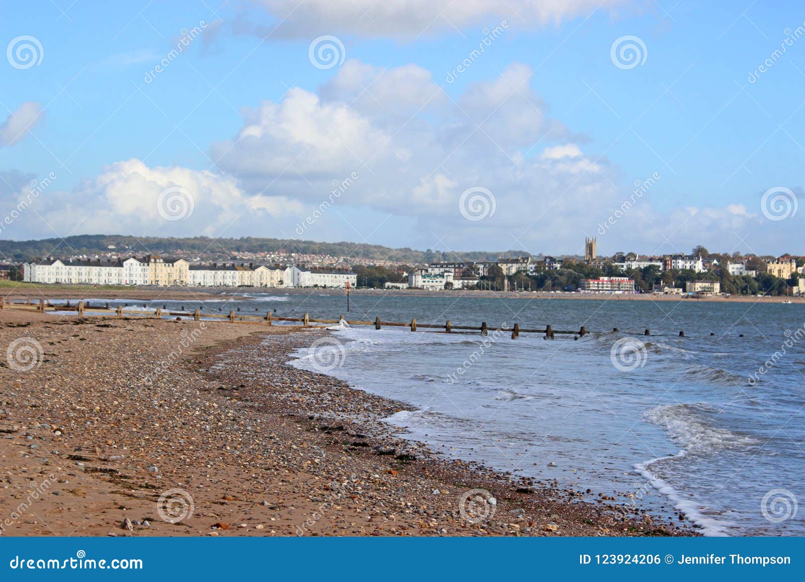 Dawlish Warren Beach, Devon Stock Photo - Image of groyne, rocks: 123924206