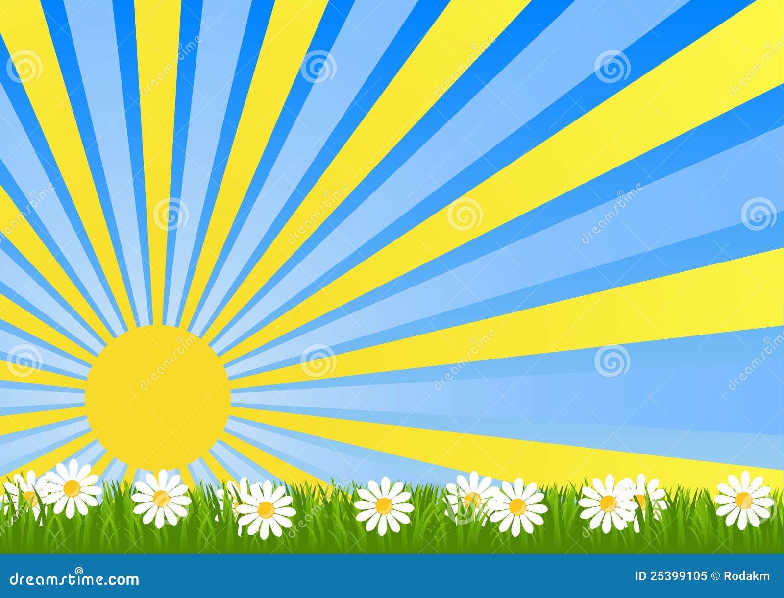 Dawn stock vector. Illustration of childhood, nature - 25399105