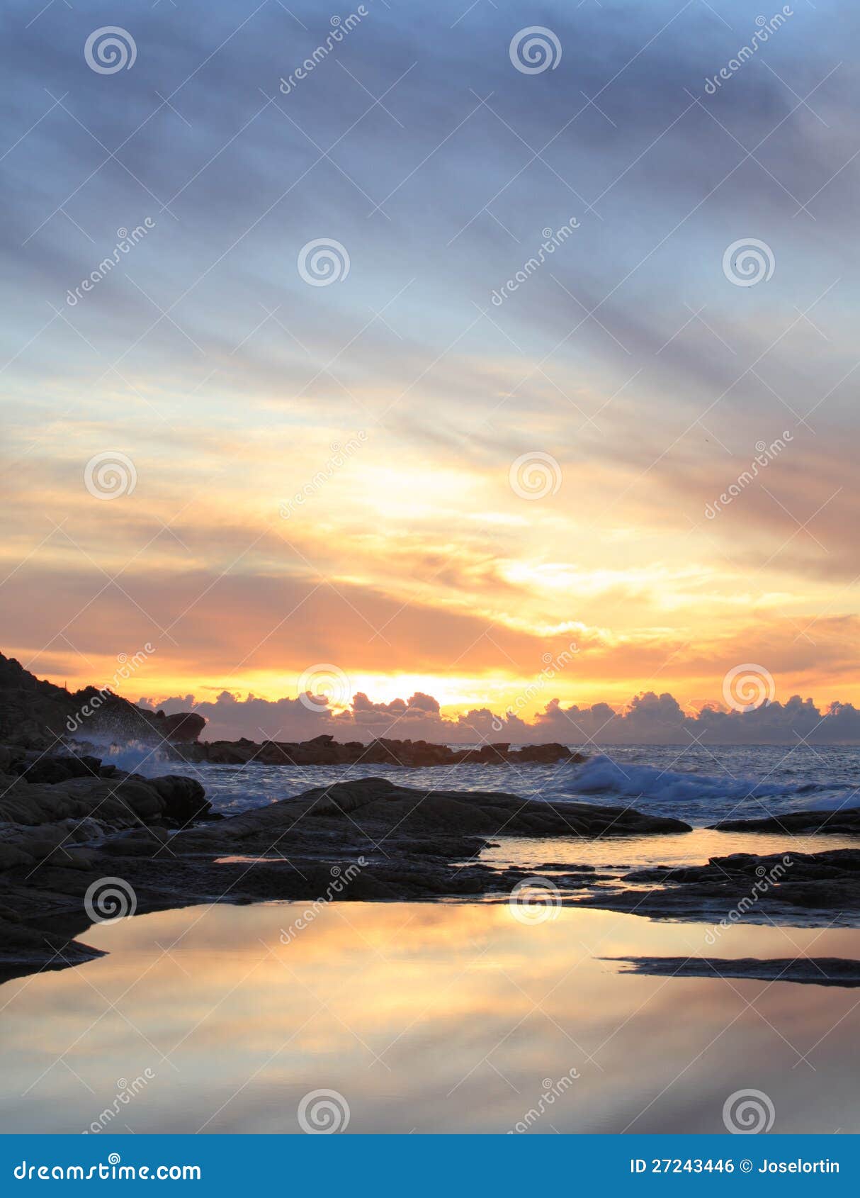 Dawn stock photo. Image of nature, vertical, scene, cloud - 27243446