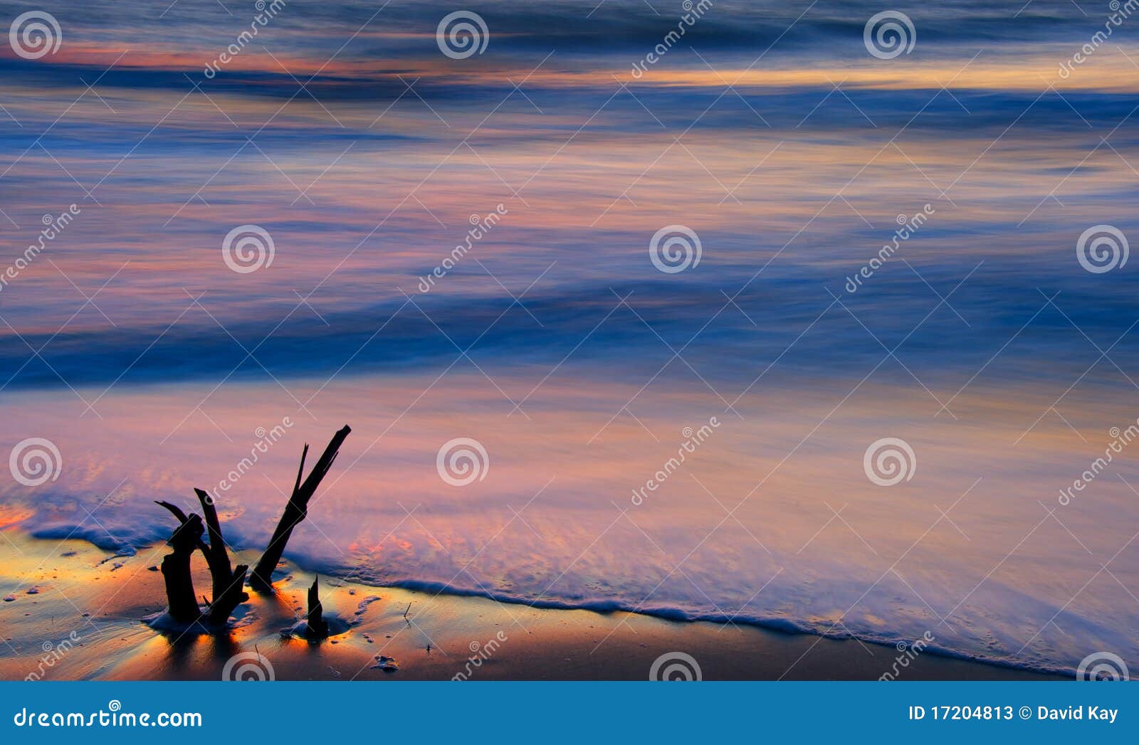 Dawn Break on the Beach of the Atlantic Ocean Stock Image - Image of ...