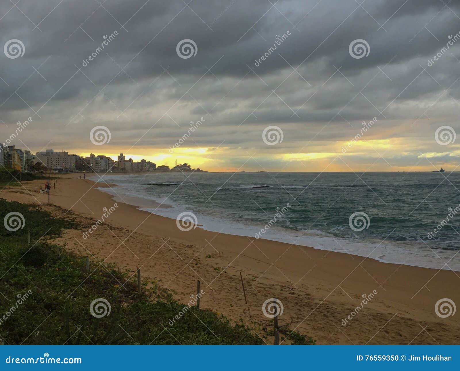 Dawn, Cavaliers Beach, Macae, RJ Brazil Stock Photo - Image of wintry ...