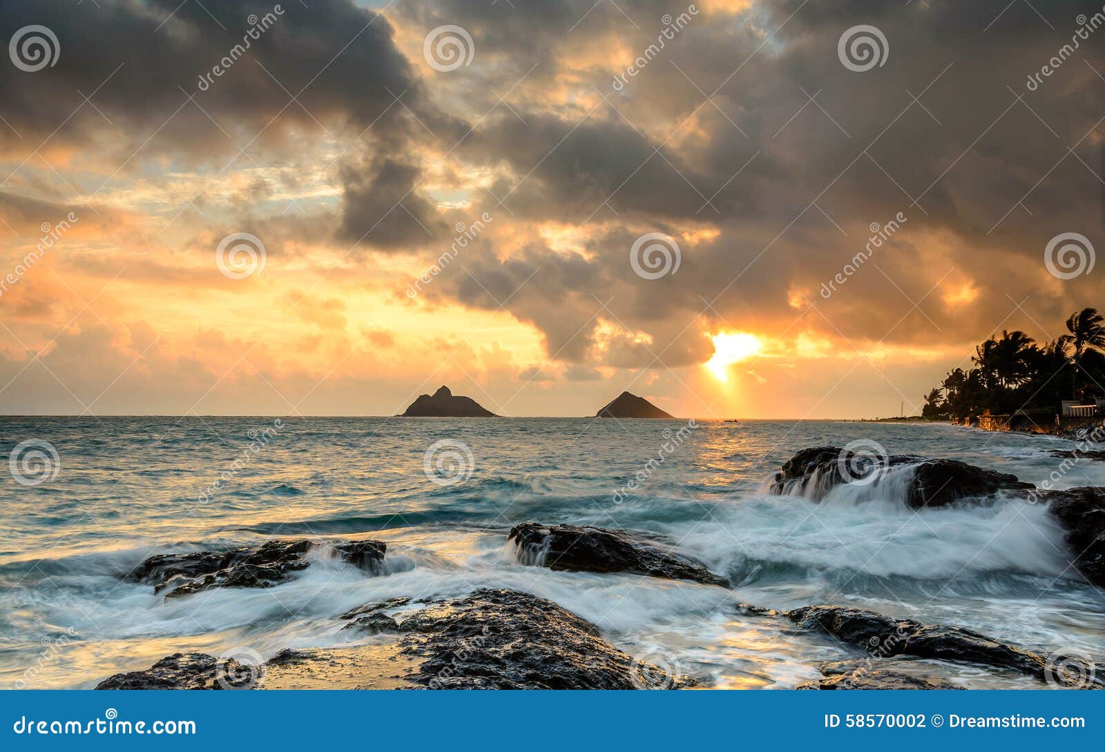 Kona Hawaii Over Water Overwater Bungalows Stock Photography ...