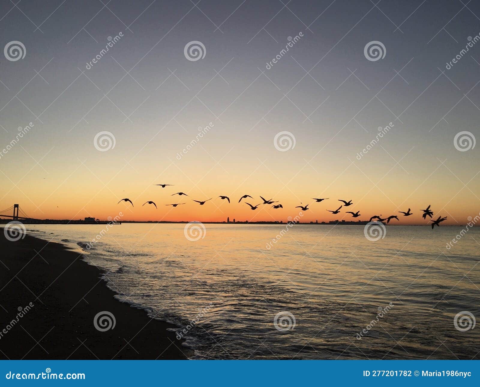 Dawn in May in Staten Island, New York, NY. Stock Photo - Image of ...