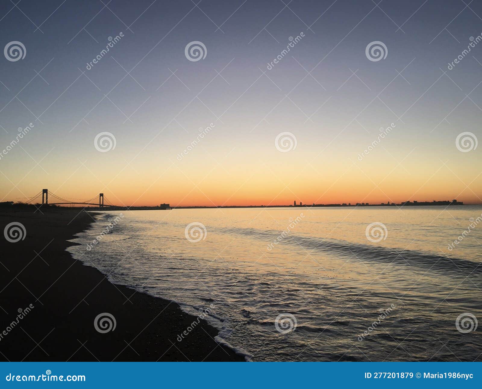 Dawn in May in Staten Island, New York, NY. Stock Image - Image of ...