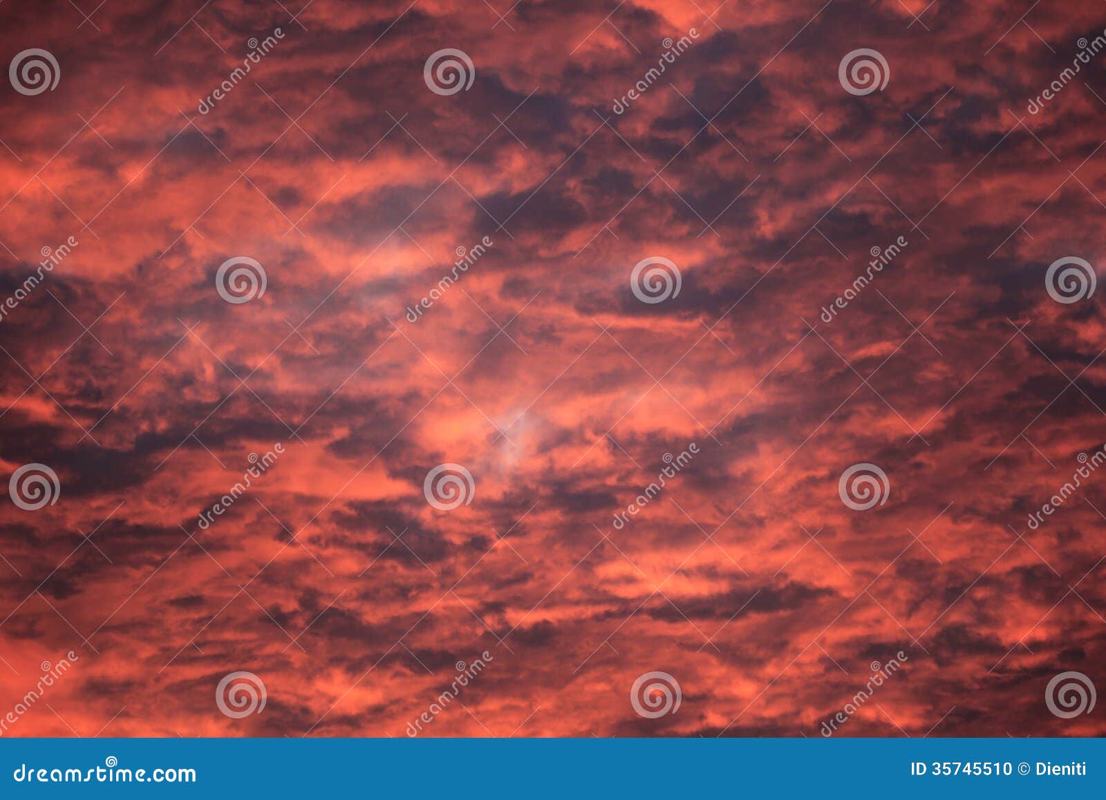 Dawn with Red Clouds As Background Texture Stock Photo - Image of ...