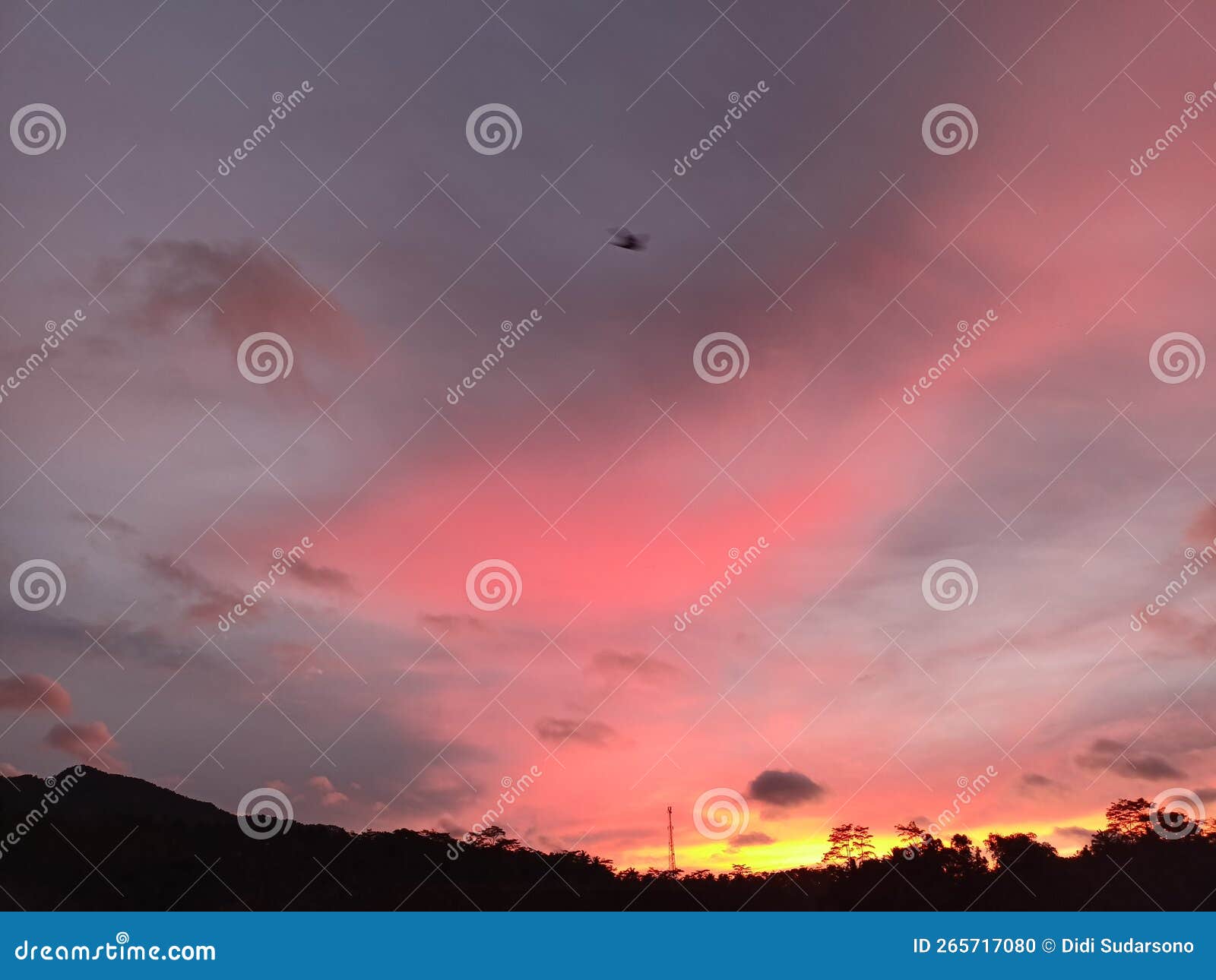 The Dawn Rises from the Eastern Horizon Stock Photo - Image of dawn ...