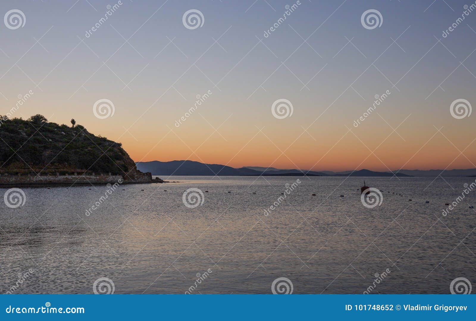 Dawn stock photo. Image of cape, seascape, twilight - 101748652