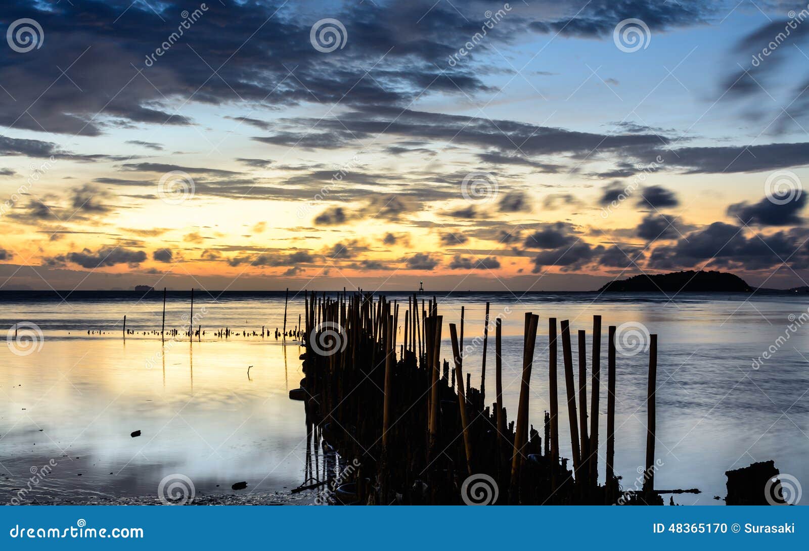 Dawn at the seaside stock photo. Image of morning, dusk - 48365170