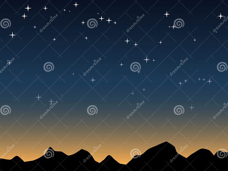 Dawn sky background stock vector. Illustration of mountain - 28163296