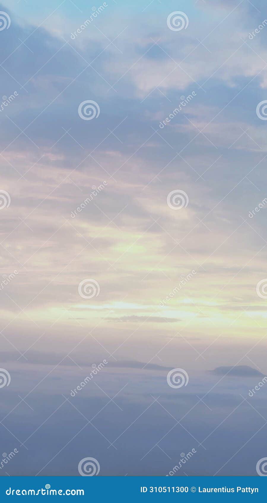 Dawn Sky with Colorful Fading Clouds Stock Photo - Image of artistic ...