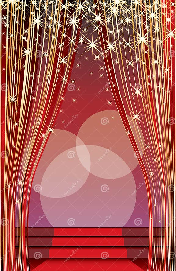 Dawn stage stock vector. Illustration of entertainment - 17261648