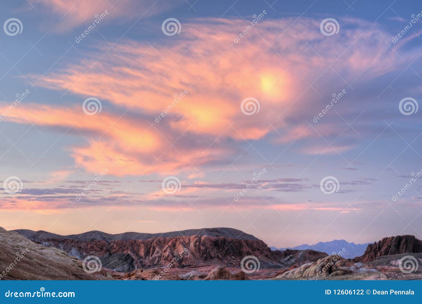 Dawn, Valley of Fire stock photo. Image of fire, desert - 12606122