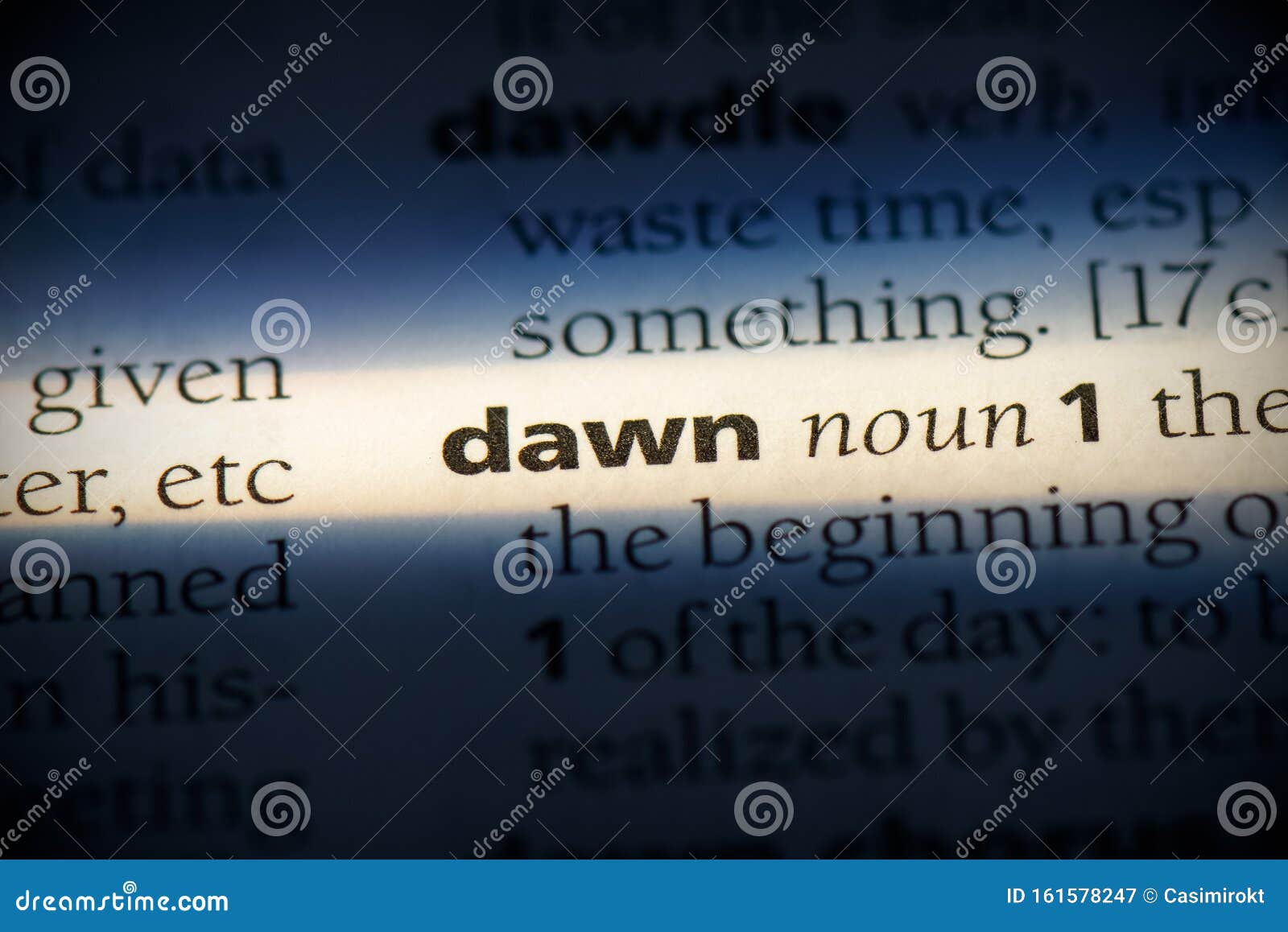 Dawn stock image. Image of close, closeup, minimal, info - 161578247