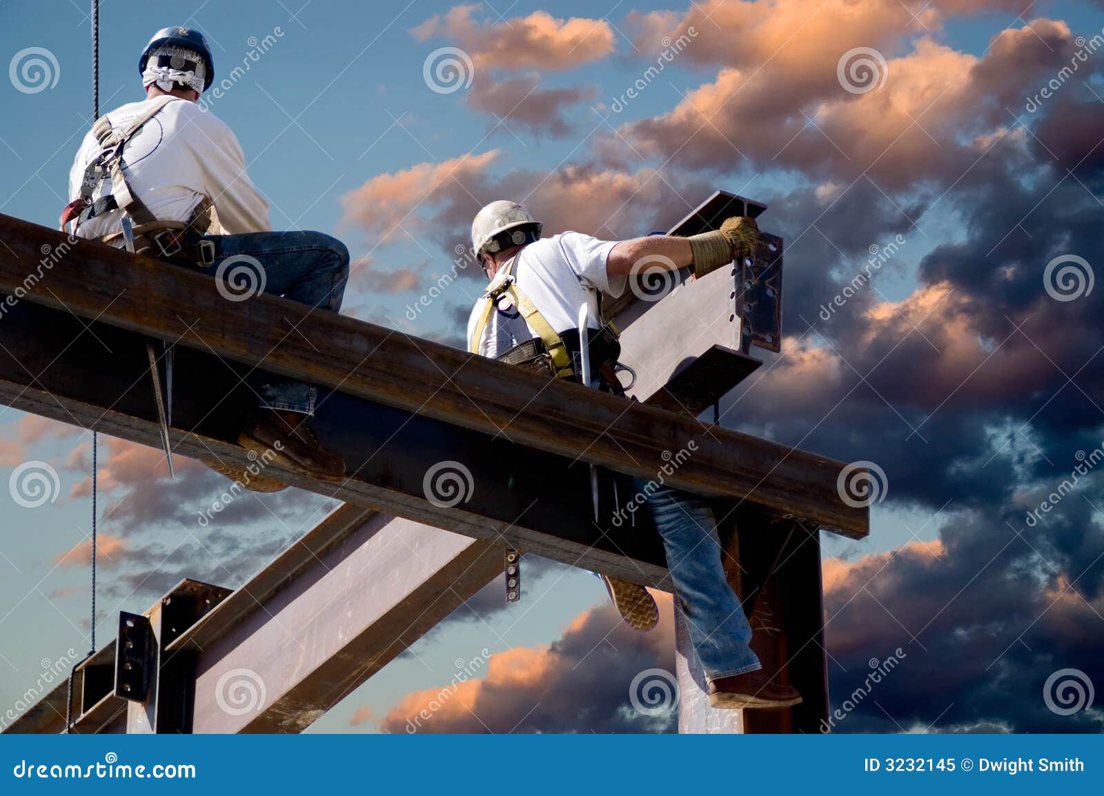 Dawn Workers stock image. Image of metal, build, employment - 3232145