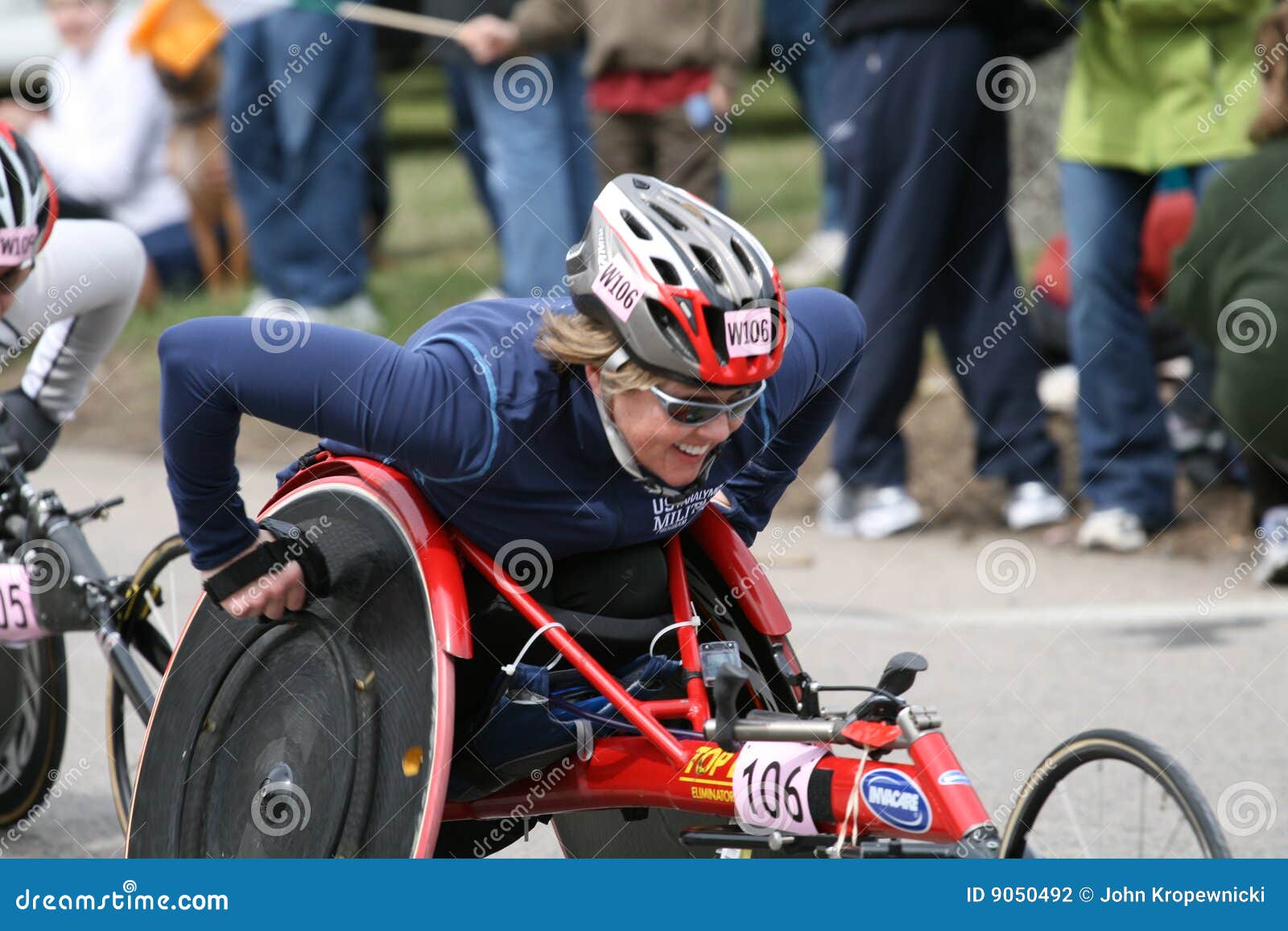 Dawna Callahan Races Her Wheelchair Editorial Photography - Image of ...