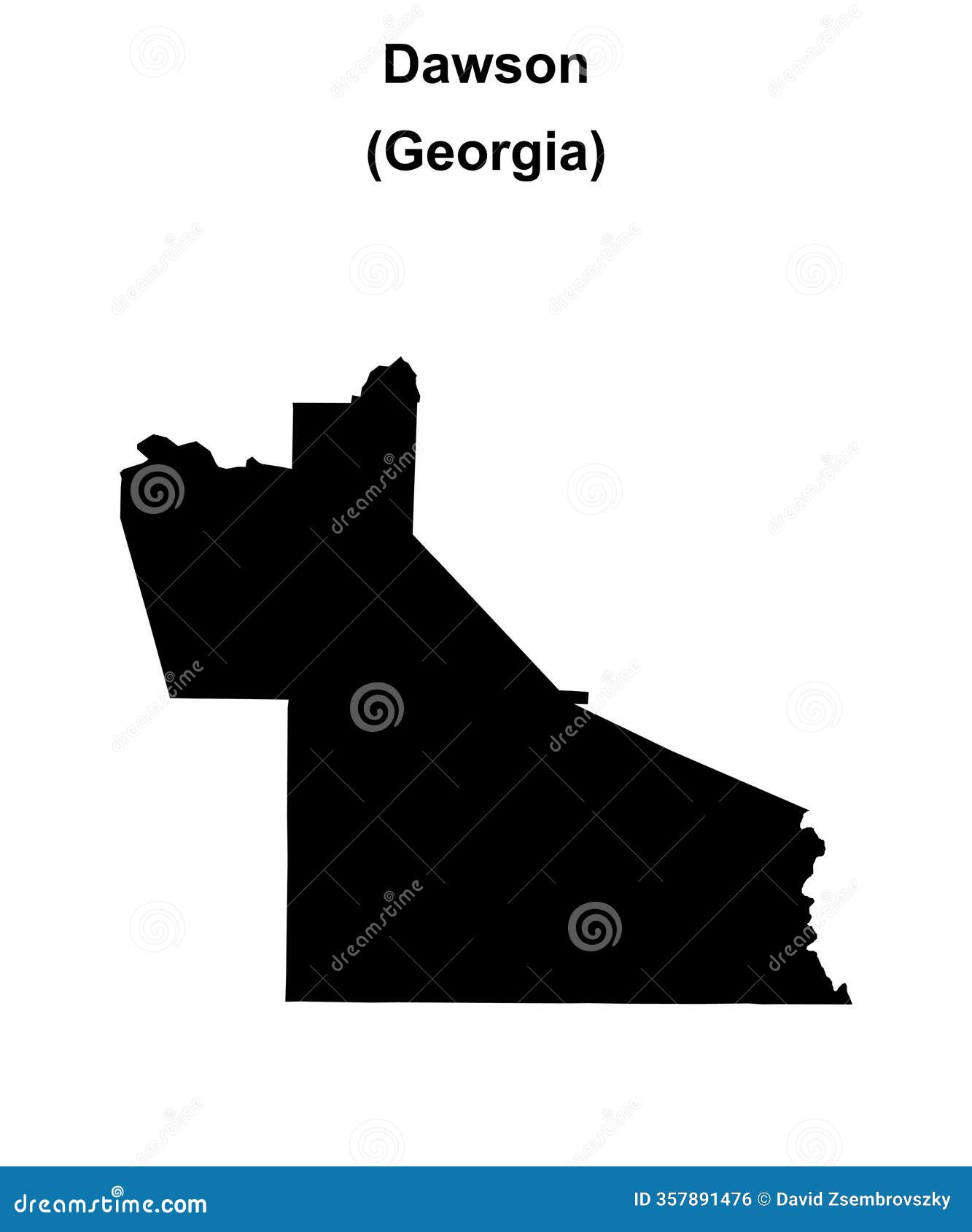 Dawson Outline Map Cartoon Vector | CartoonDealer.com #361791119