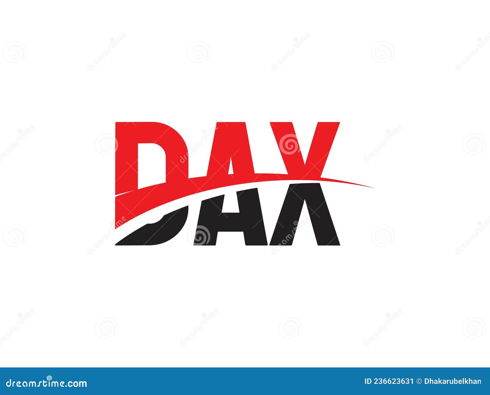 DAX Letter Initial Logo Design Vector Illustration Editorial Photo ...