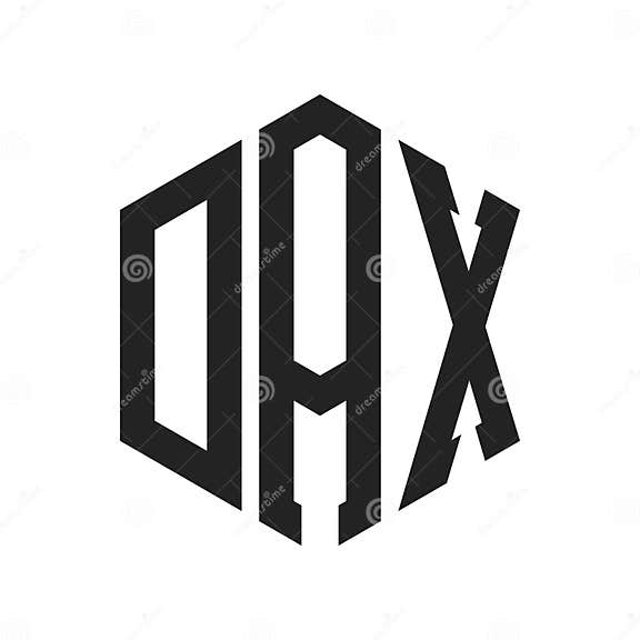DAX Logo Design. Initial Letter DAX Monogram Logo Using Hexagon Shape ...